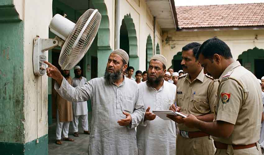 Two held in India over 'Made in Pakistan' label on madrassa fan | SAMAA TV